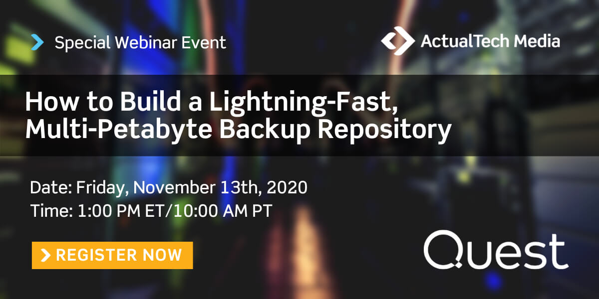 IT Webinar: How to Build a Lightning-Fast, Multi-Petabyte Backup Repos...