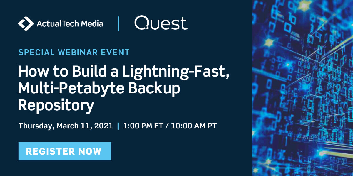 Webinar: How to Build a Lightning-Fast, Multi-Petabyte Backup Reposito...