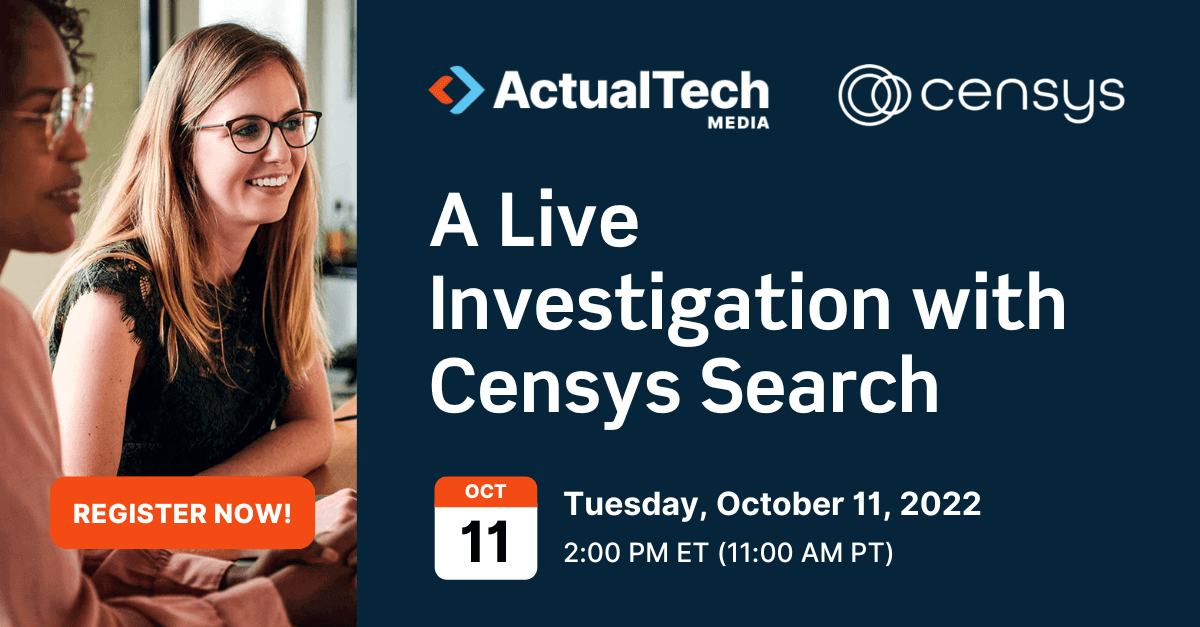 Webinar: A Live Investigation with Censys Search