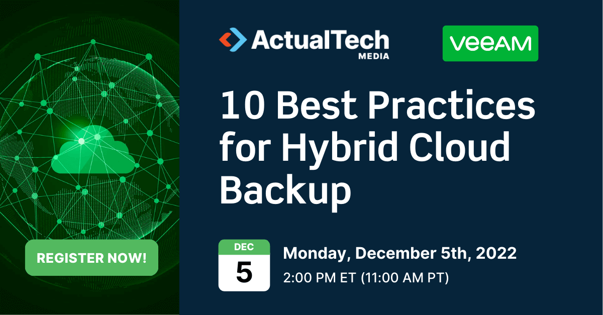Webinar: 10 Best Practices for Hybrid Cloud Backup