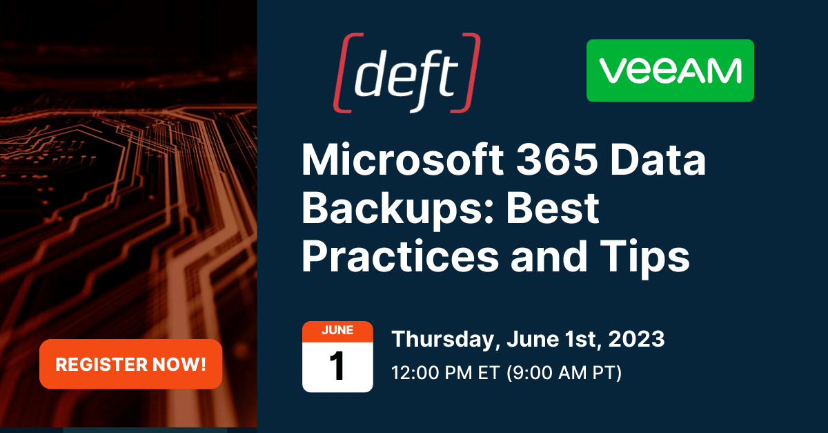 Webinar: Microsoft 365 Data Backups: Best Practices and Tips