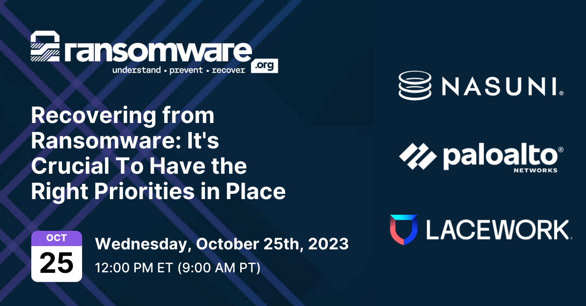 Webinar: Recovering from Ransomware: It's Crucial To Have the Rig...