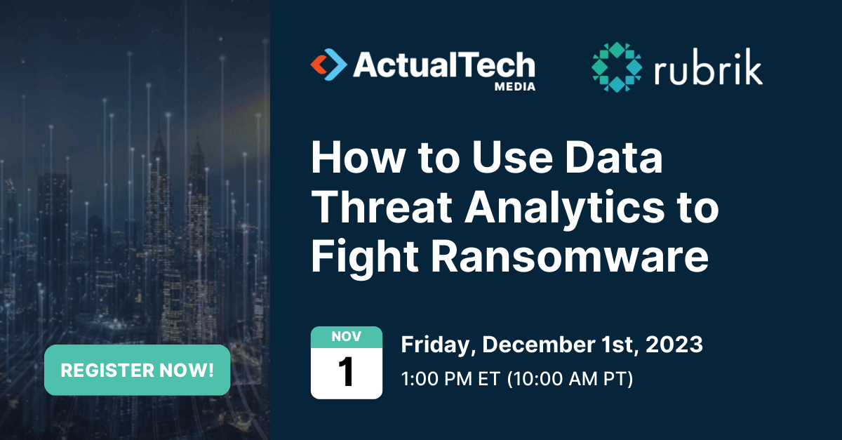 IT Webinar: How to Use Data Threat Analytics to Fight Ransomware