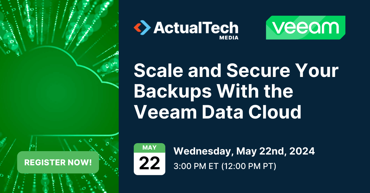 Webinar: Scale and Secure Your Backups With the Veeam Data Cloud