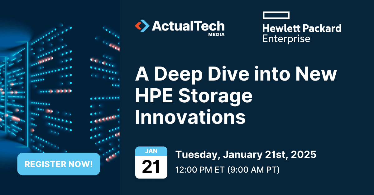 Webinar: A Deep Dive into New HPE Storage Innovations