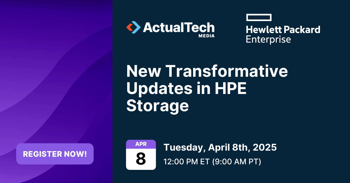 Webinar: New Transformative Updates in HPE Storage